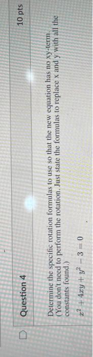 Solved Determine the specific rotation formulas to use so | Chegg.com