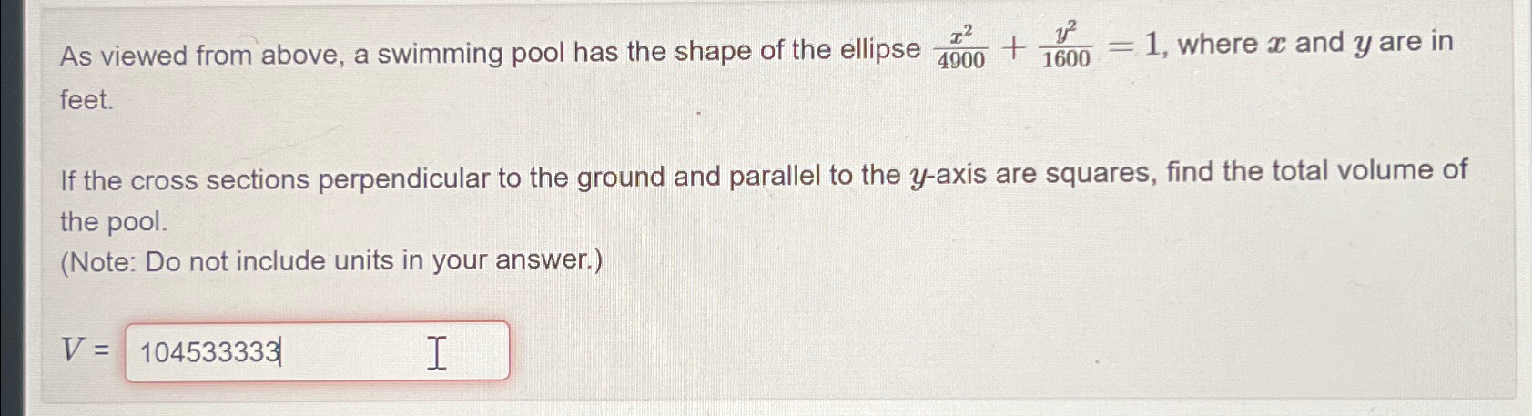 Solved As viewed from above, a swimming pool has the shape | Chegg.com