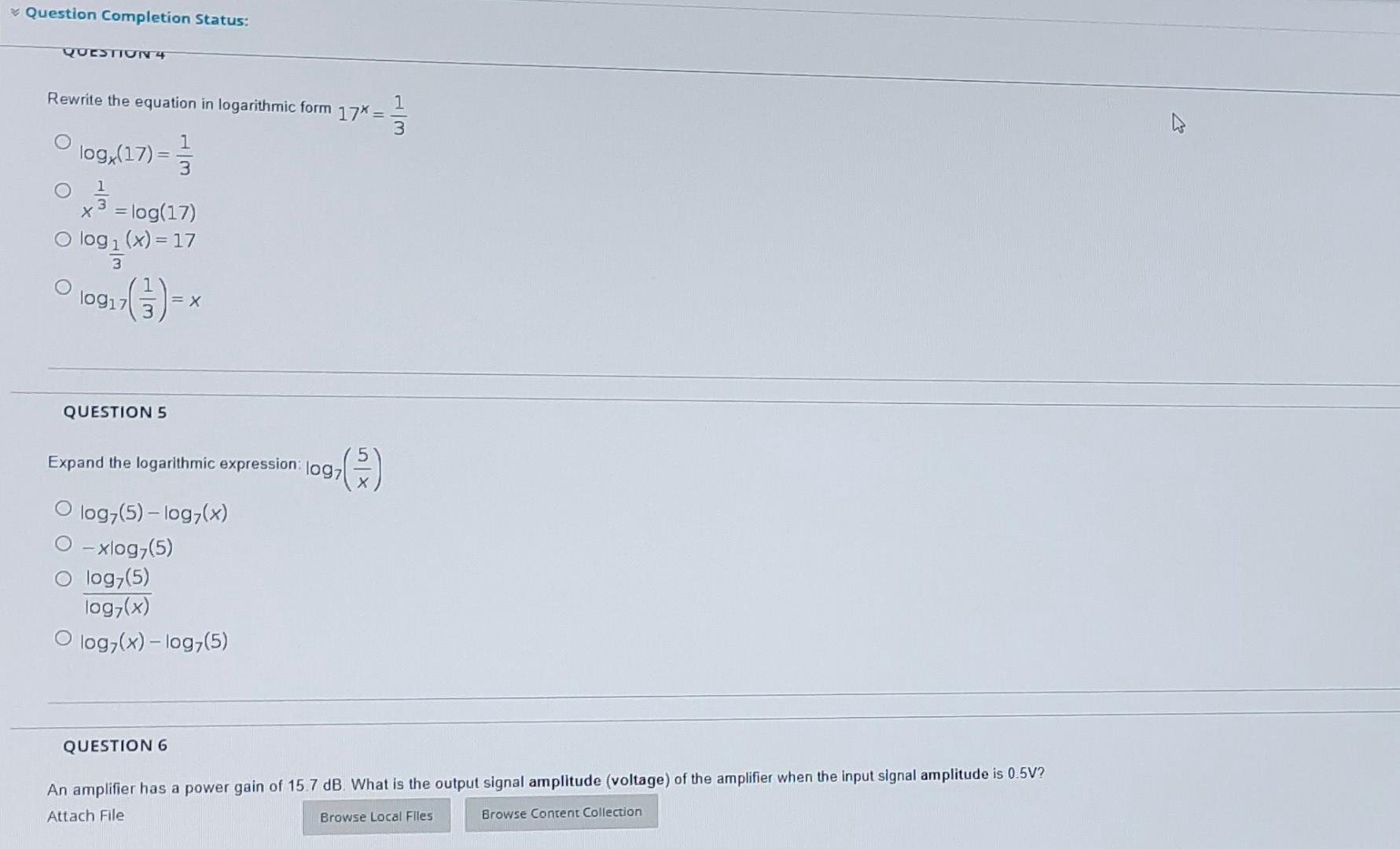 Solved Question Completion Status: QUESTTUN 4 Rewrite the | Chegg.com