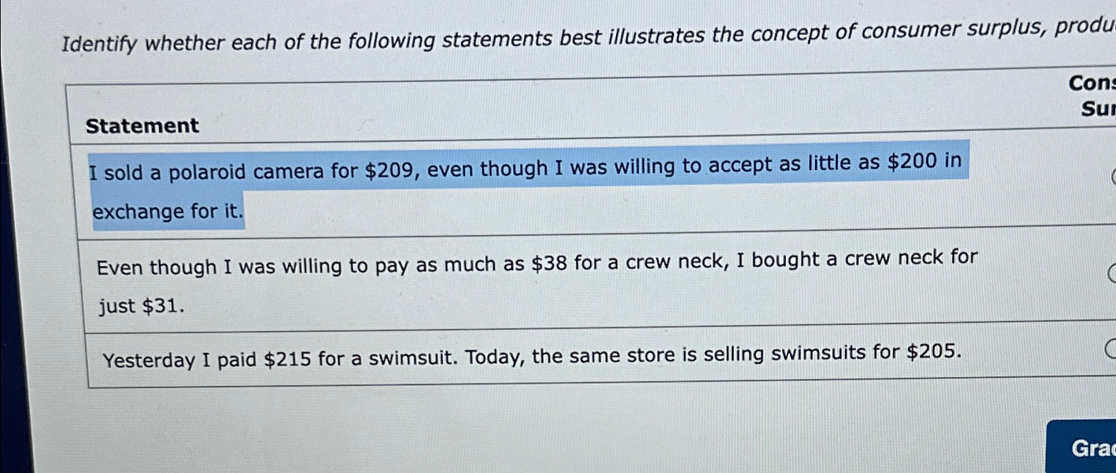 Solved Identify whether each of the following statements | Chegg.com