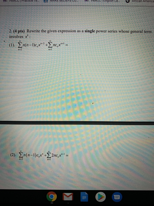 Solved 2 4 Pts Rewrite The Given Expression As A Single