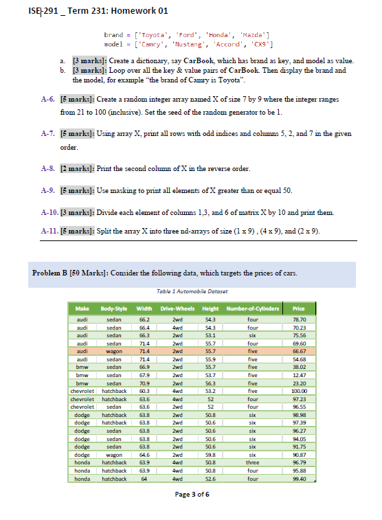Solved Answer the following questions: B-1. [4 marks]: | Chegg.com