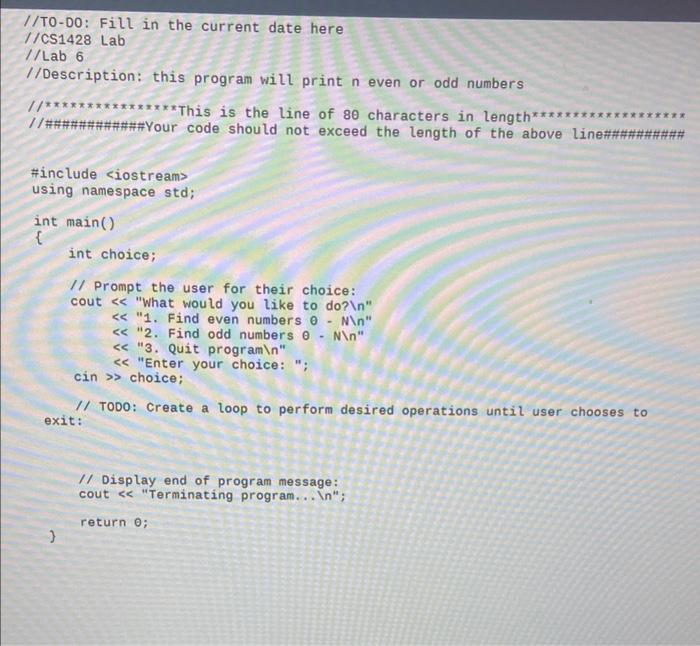 Solved todo code in c++ the first to case functions must use | Chegg.com