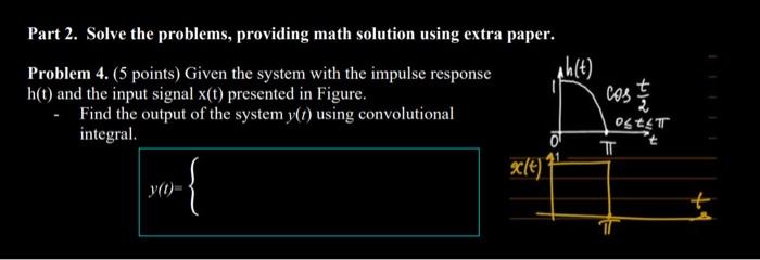 Solved Part 2. Solve the problems, providing math solution | Chegg.com