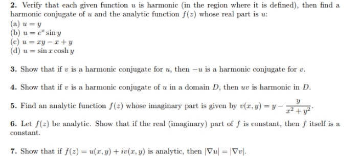 Solved Verify that each given function u ﻿is harmonic (in | Chegg.com