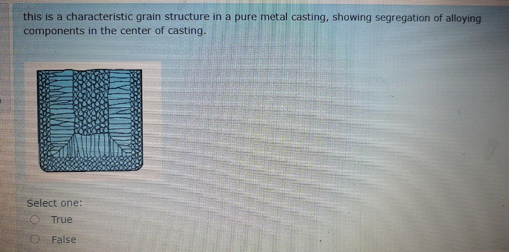 Solved this is a characteristic grain structure in a pure | Chegg.com