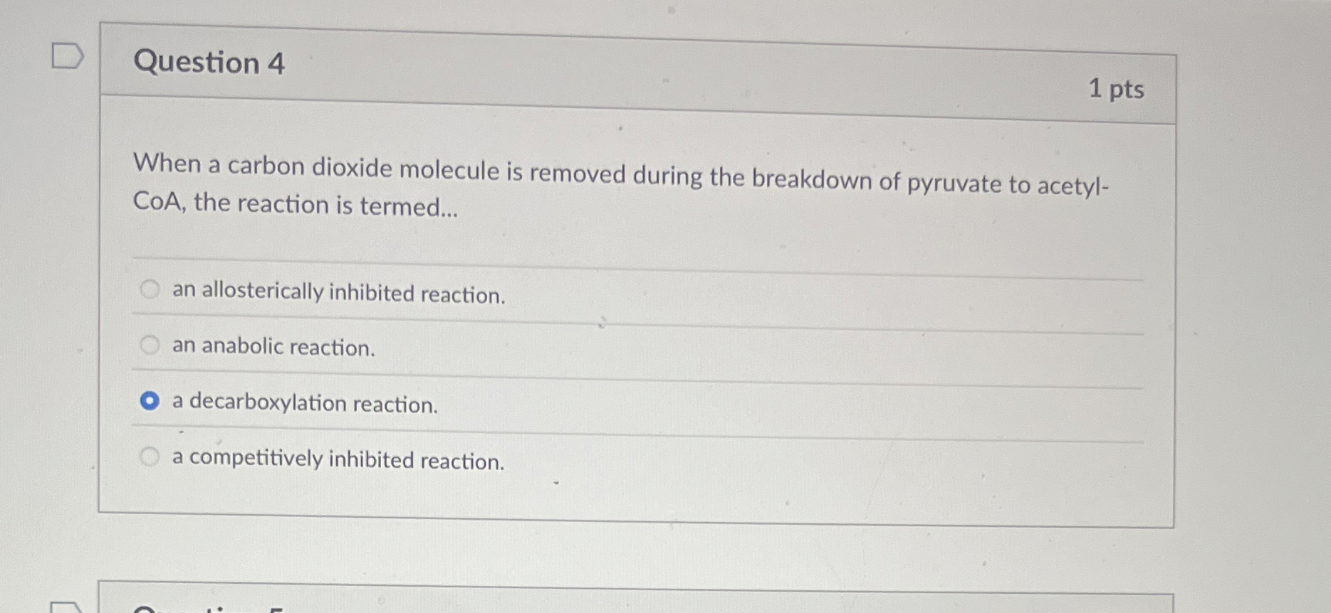 Solved Question 41 ﻿ptsWhen a carbon dioxide molecule is | Chegg.com