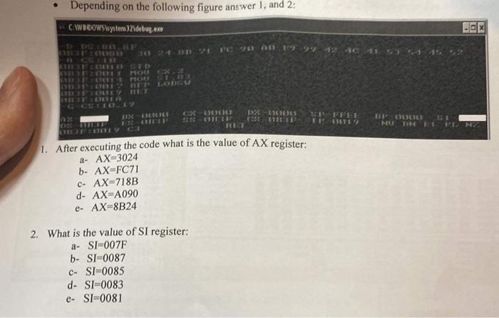 Solved - Depending on the following figure answer 1, and 2: | Chegg.com