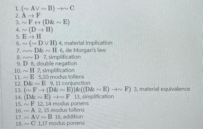 Solved 11 line proof table including cited lines and | Chegg.com