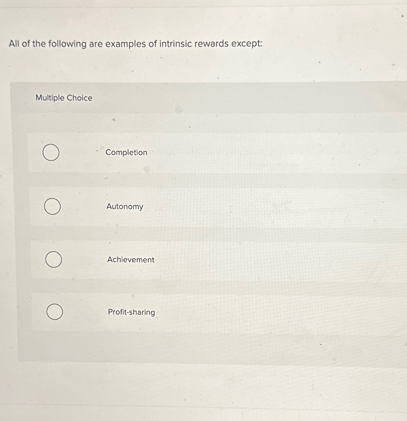 Solved All of the following are examples of intrinsic | Chegg.com