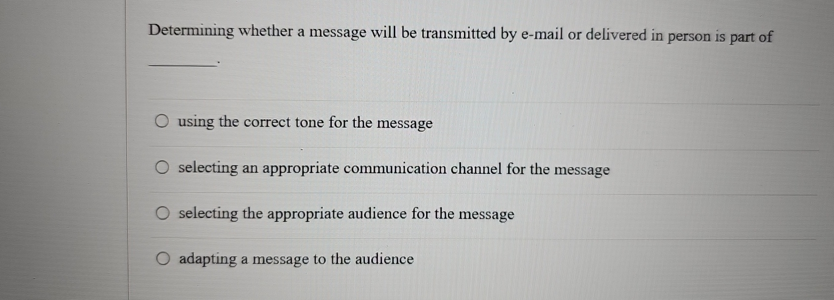 Solved Determining whether a message will be transmitted by | Chegg.com