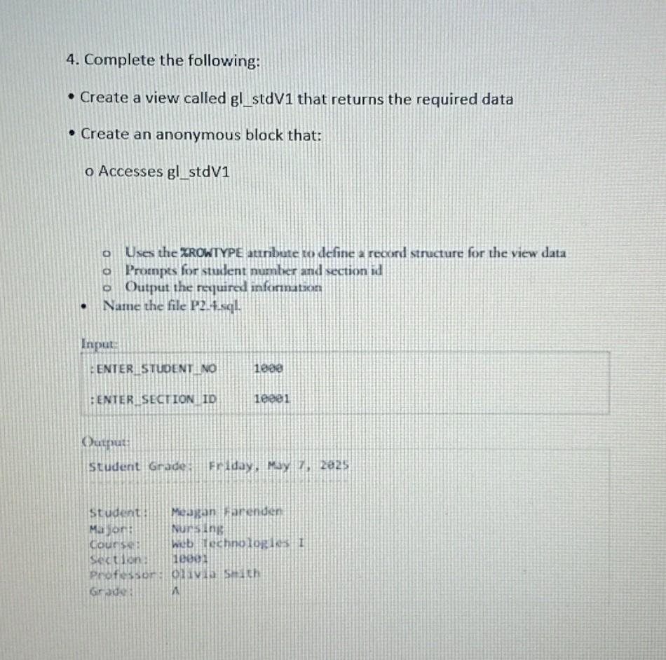 Solved 1 Create An Anonymous Block That Display The Current