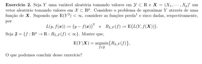 Solved let Y be a random variable taking values in Y ⊂ | Chegg.com