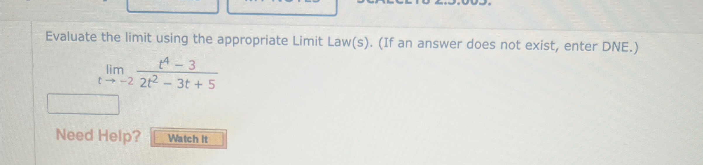 Solved Evaluate the limit using the appropriate Limit | Chegg.com