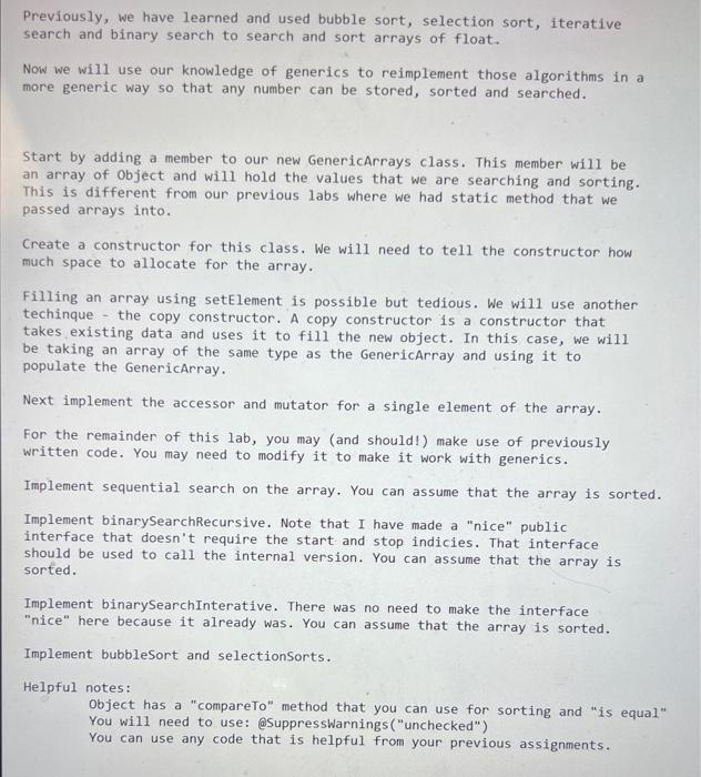 Solved Previously, we have learned and used bubble sort, | Chegg.com