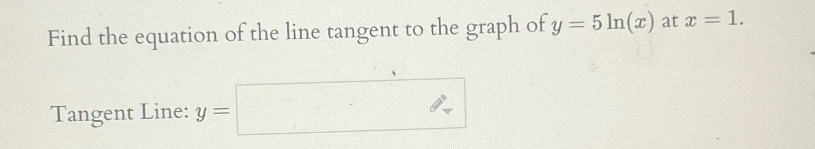 Solved Find the equation of the line tangent to the graph of | Chegg.com