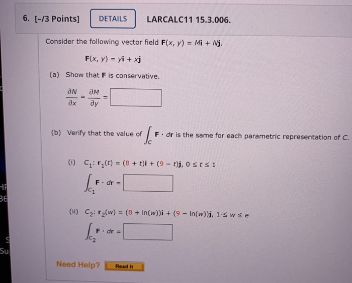 Solved 6. [-13 Points) DETAILS LARCALC11 15.3.006. Consider | Chegg.com