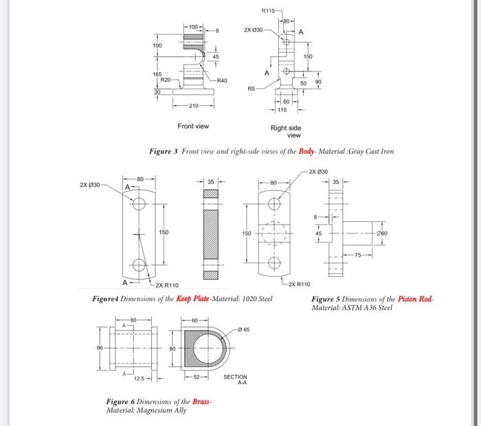 Solved Create all components of the Crosshead assembly and | Chegg.com
