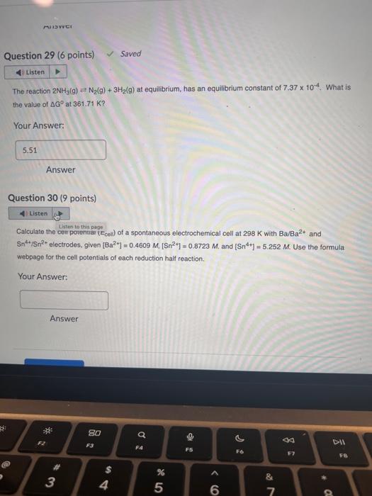 Solved The reaction \\( 2 \\mathrm{NH}_{3}(\\mathrm{~g}) | Chegg.com