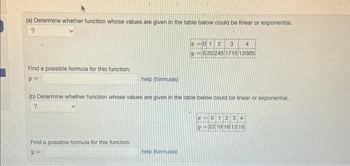 Solved A Determine Whether Function Whose Values Are Given