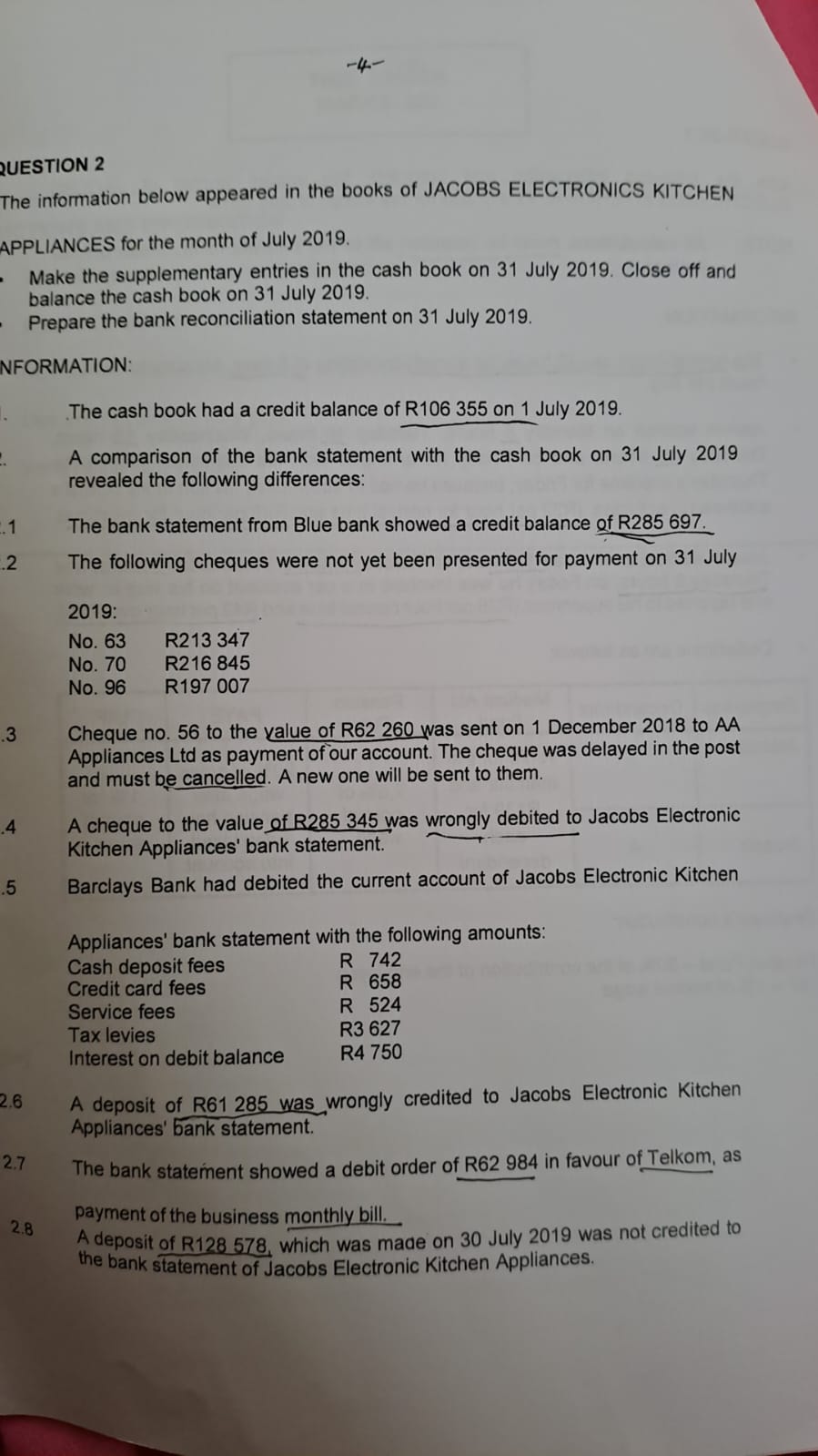 Solved QUESTION 2The information below appeared in the books | Chegg.com