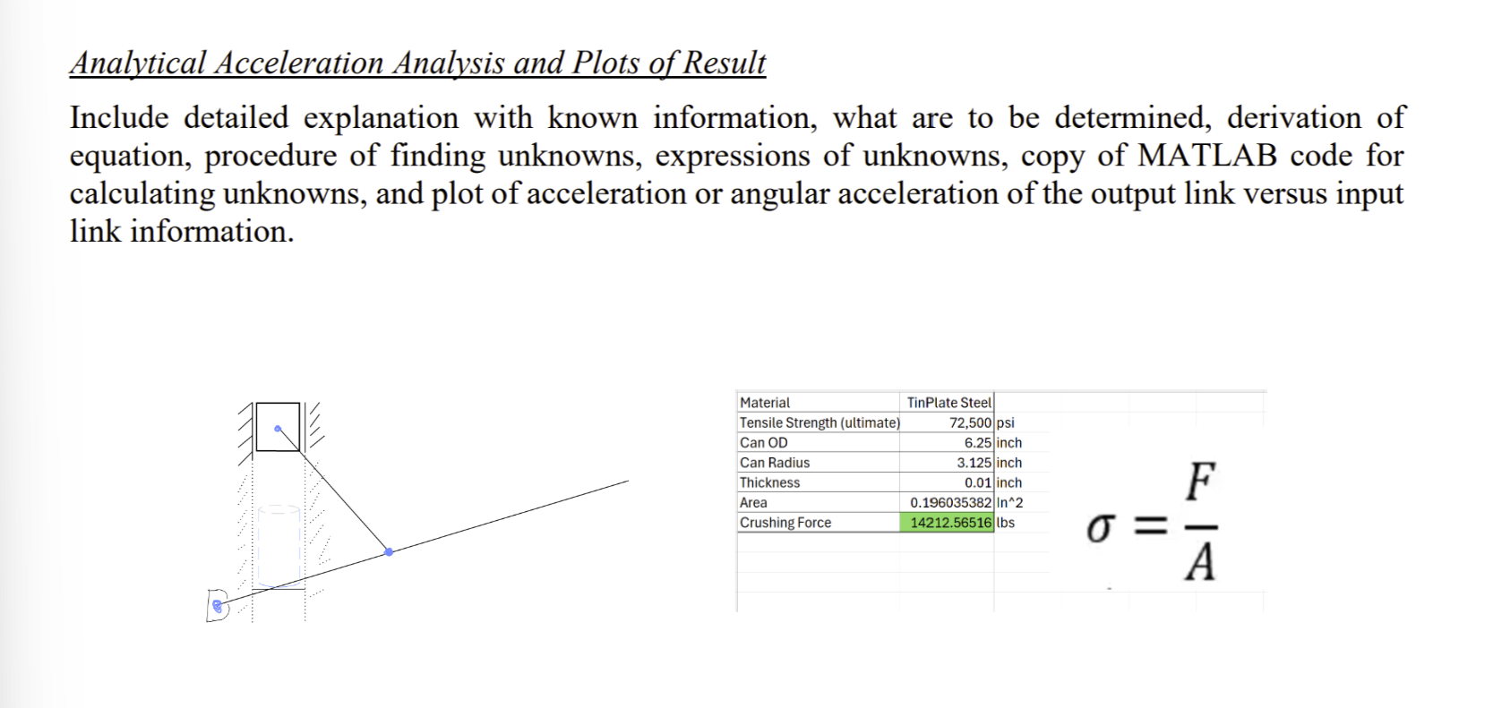 Solved Analytical Acceleration Analysis and Plots of | Chegg.com