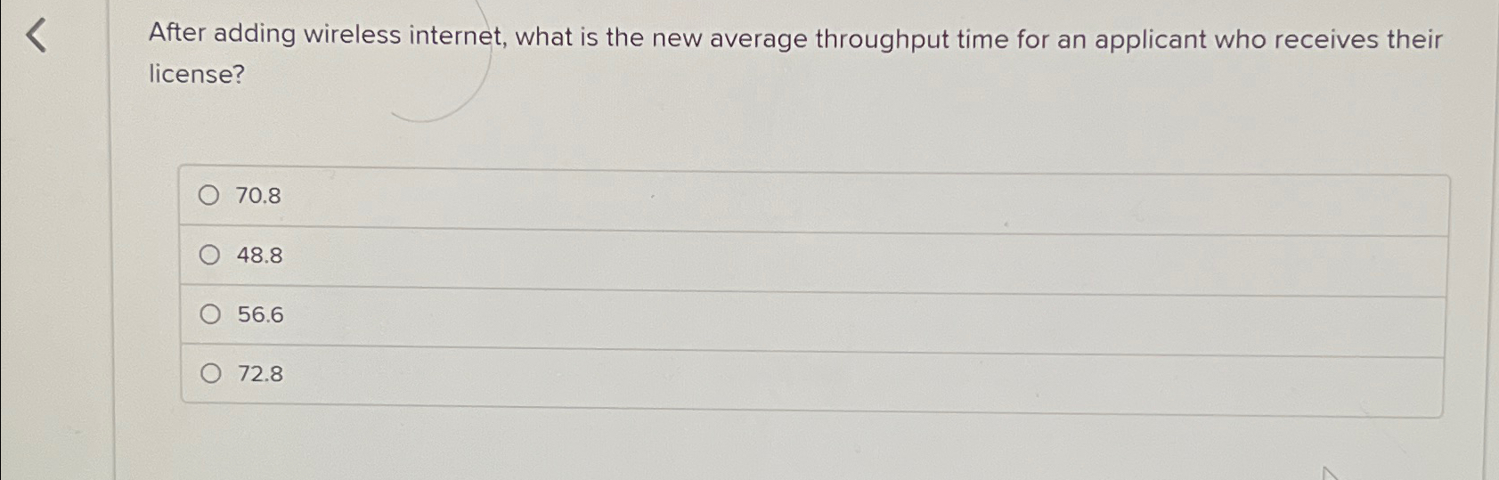 Solved After adding wireless internet, what is the new | Chegg.com