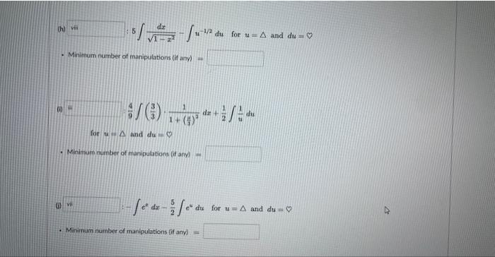 Solved Consider the following integrals: On a sheet of paper | Chegg.com