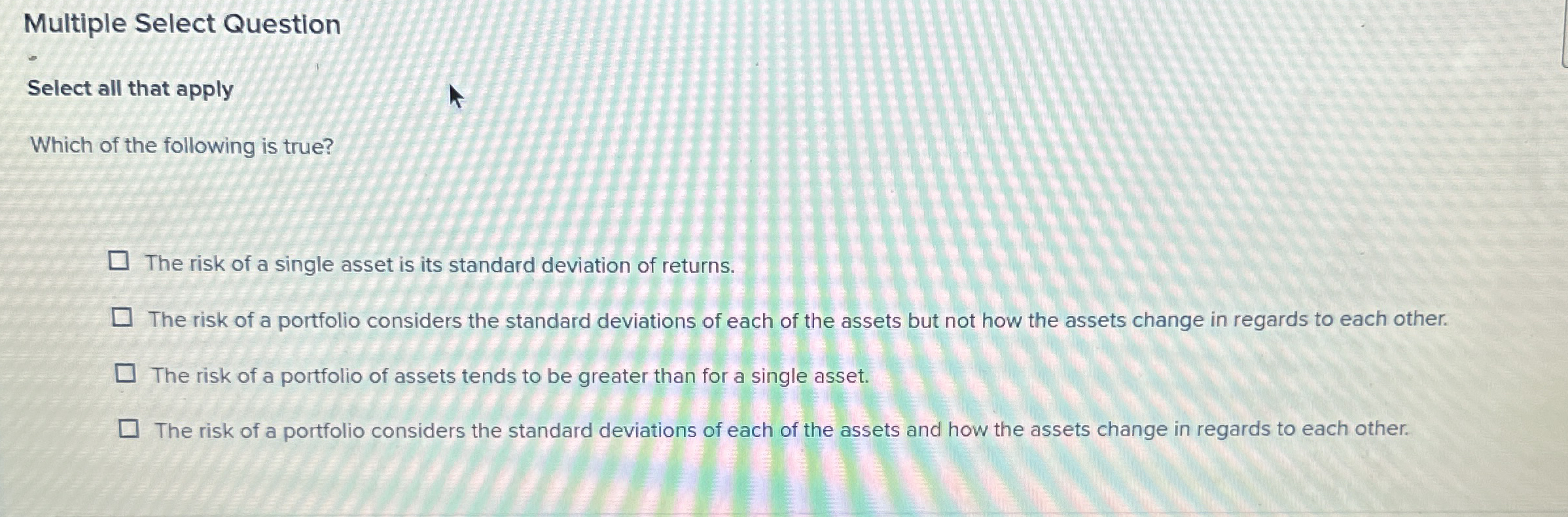 Solved Multiple Select QuestionSelect all that applyWhich of | Chegg.com