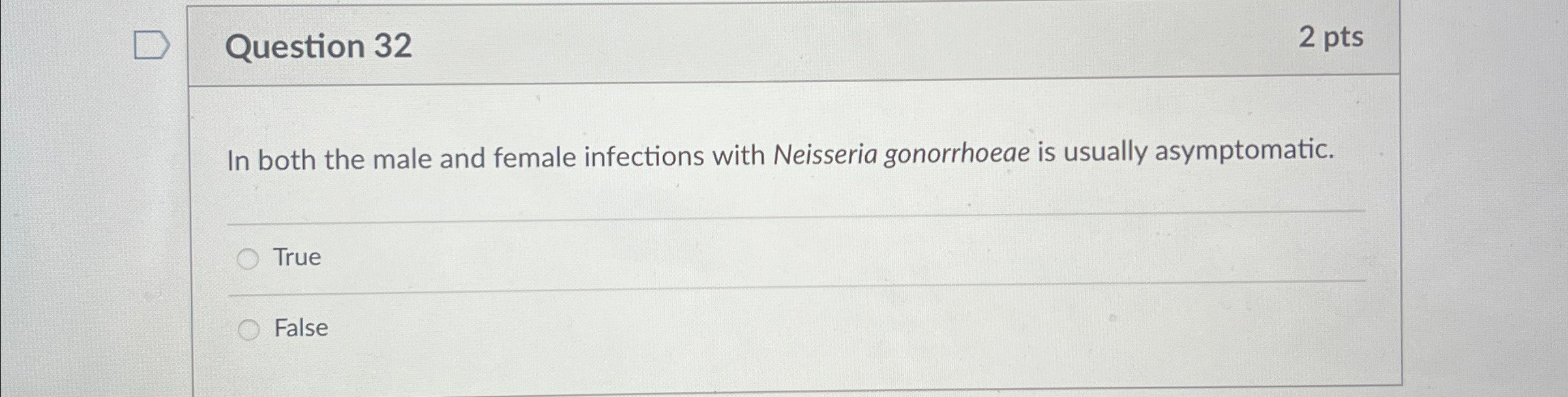 Solved Question 322 ﻿ptsIn both the male and female | Chegg.com