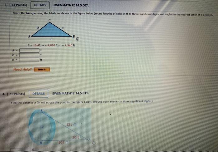 Solved 1. 1-/3 Points DETAILS EWENMATH12 14.5.001. Solve the | Chegg.com Solved 1. 1-/3 Points DETAILS EWENMATH12 14.5.001. Solve the | Chegg.com
