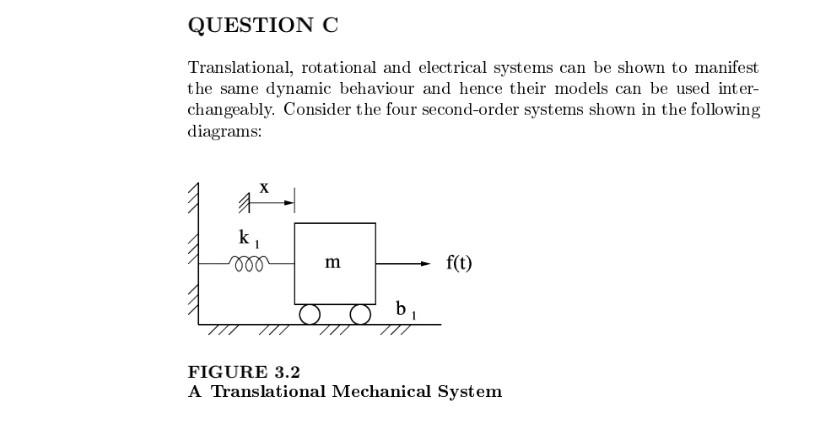 Solved Translational, rotational and electrical systems can | Chegg.com