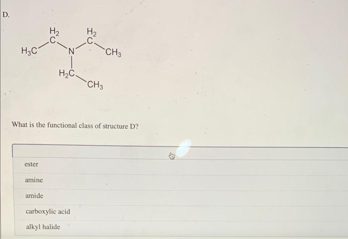Solved Classify each structure according to its functional | Chegg.com
