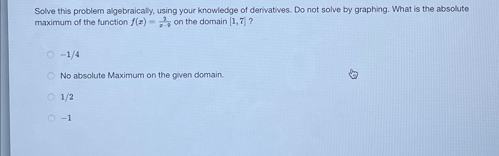 Solved Solve this problem algebraically, using your | Chegg.com