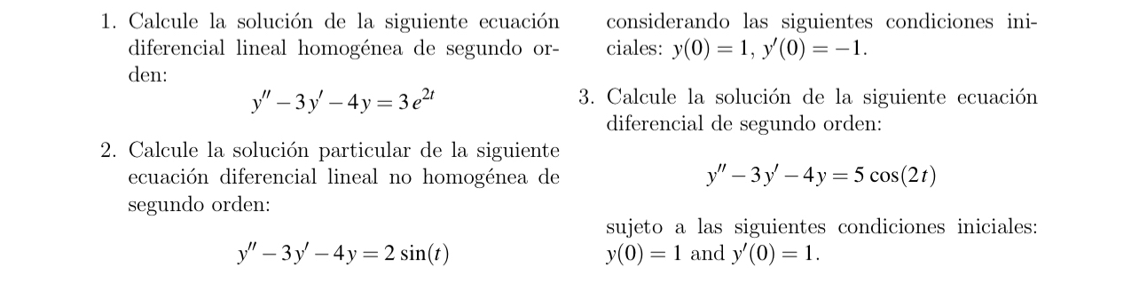 Solved Calcule la solución de la siguiente ecuación | Chegg.com