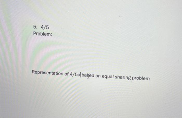 Solved Defining fractions Using Equal Sharing Use the | Chegg.com