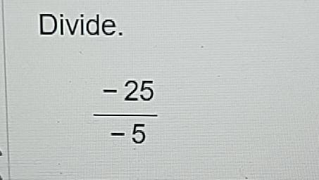Solved Divide.-25-5 | Chegg.com