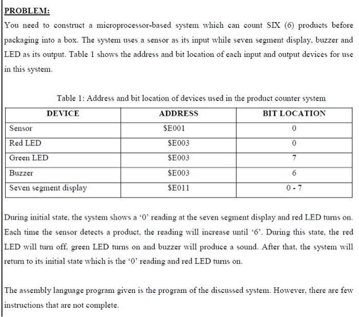 Solved PROBLEM: You need to construct a microprocessor-based | Chegg.com