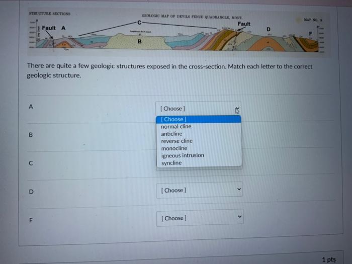 Solved This question applies to the Devils Fence, MT Map. | Chegg.com