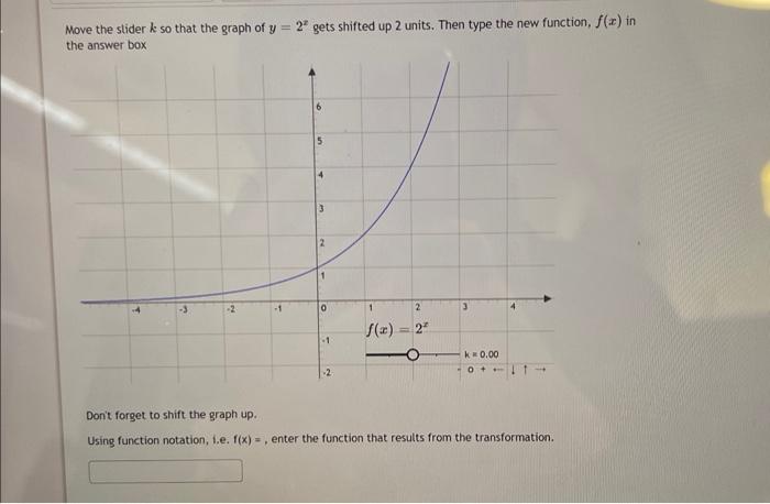 Solved Move the slider b to display the graph of y=2z. Then | Chegg.com