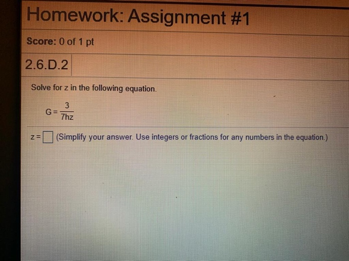Solved Homework Assignment 1 Score 0 Of 1 Pt 2 6 D 2