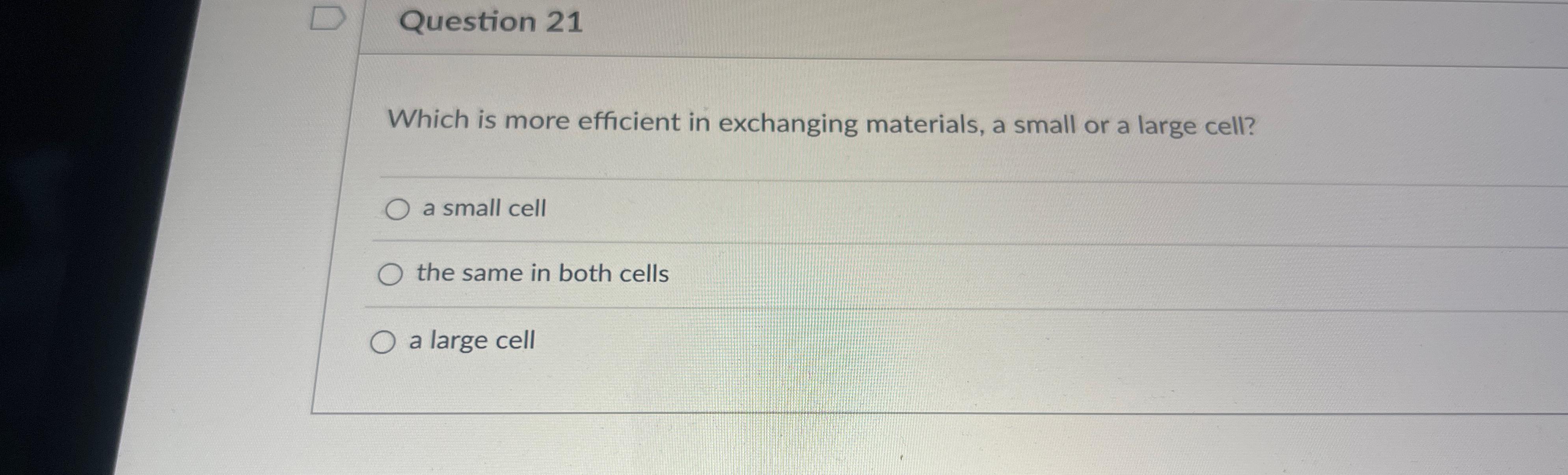 Solved Question 21Which is more efficient in exchanging | Chegg.com