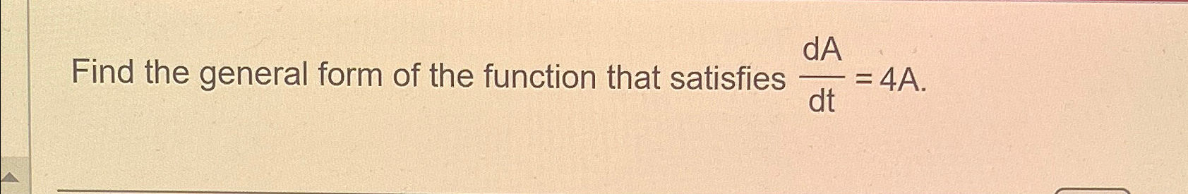 Solved Find the general form of the function that satisfies | Chegg.com