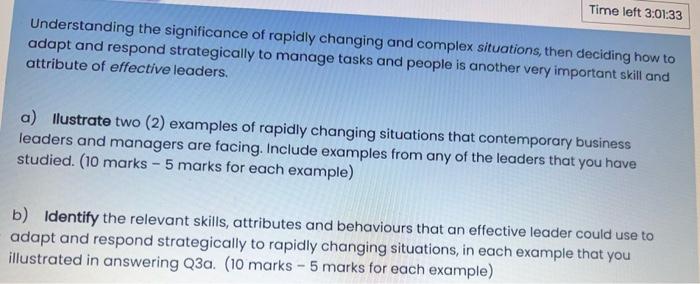 Solved Understanding the significance of rapidly changing | Chegg.com