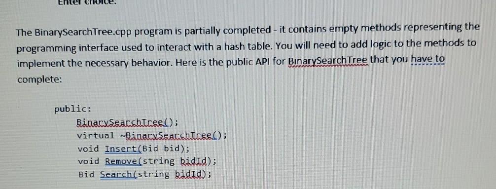 Solved Lab 6-2 Binary Search Tree Assignment Details The | Chegg.com