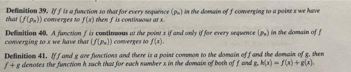 Solved Definition 42. The statement that the point sets H | Chegg.com