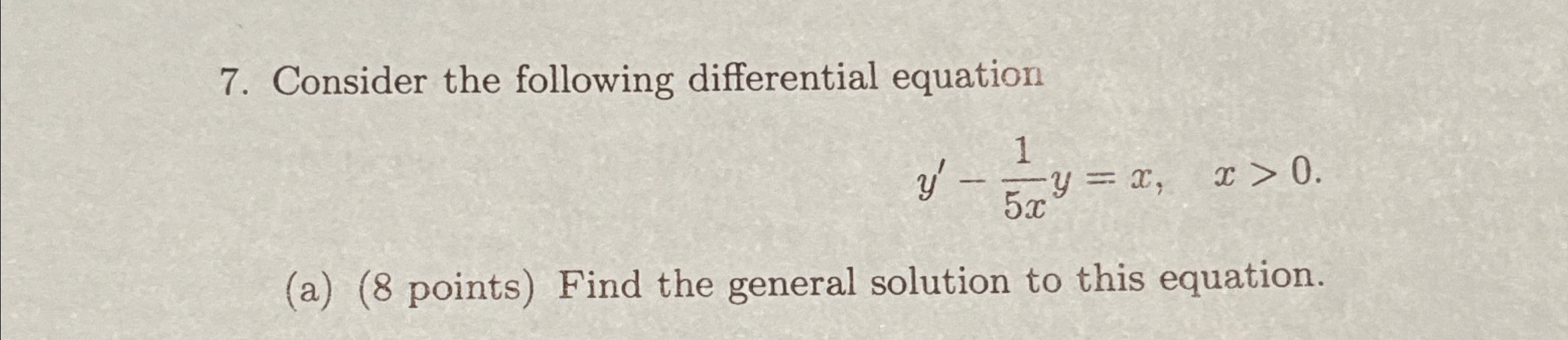 Solved Consider the following differential | Chegg.com