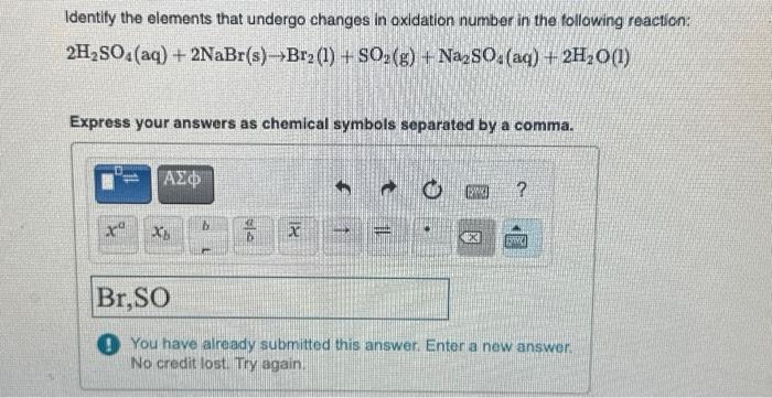 Solved Identify the elements that undergo changes in | Chegg.com