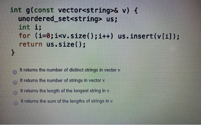 Solved int g(const vector& int i; priority_queue int> pq; | Chegg.com
