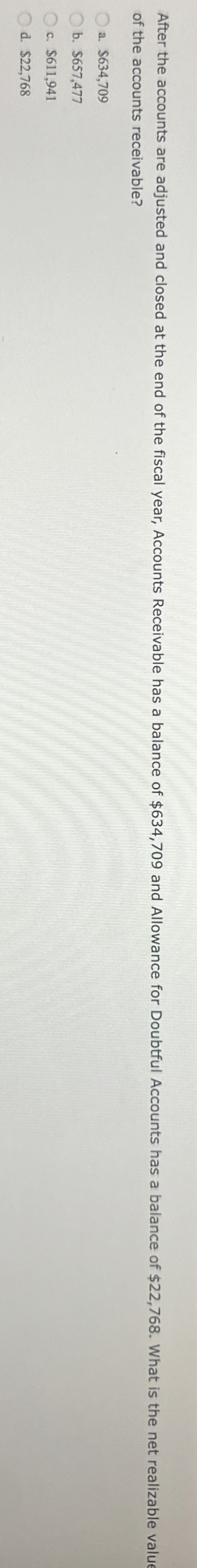 Solved After the accounts are adjusted and closed at the end | Chegg.com